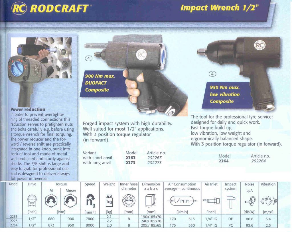بوکس بادی 1/2" شنک بلند مدل 2273 کمپانی Rodcraft آلمان - شرکت پشتیبانی ...